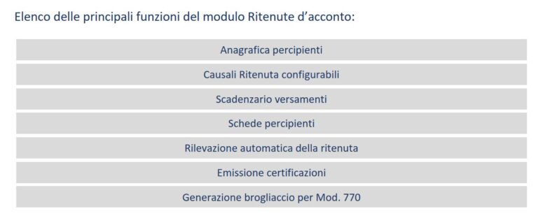 Ritenute d'acconto, tutto in un ERP in cloud - ASP Italia | Soluzioni ...